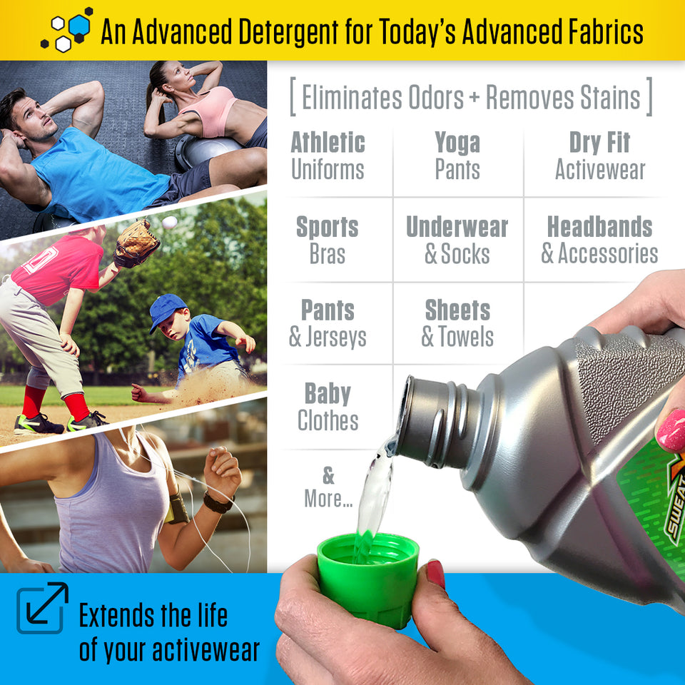 Sweat X Sport High Performance Laundry Detergent For All Fabrics ...